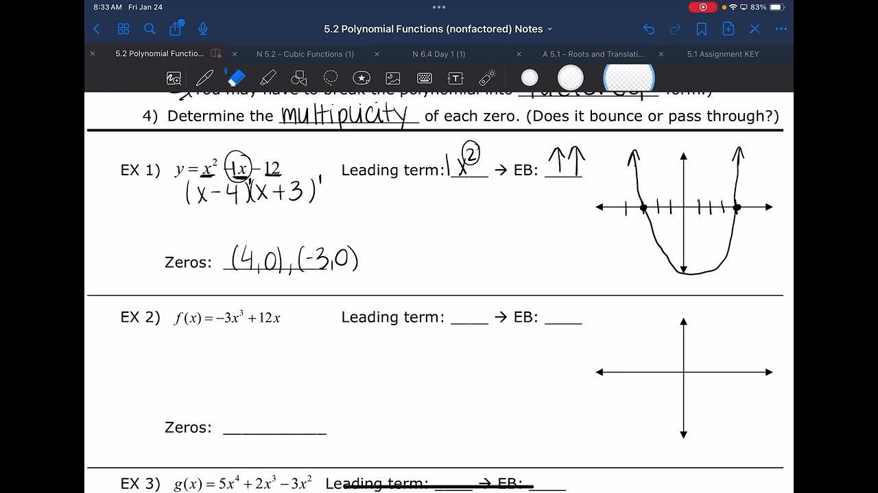 Lesson 5.2 Polynomials non factored - YouTube
