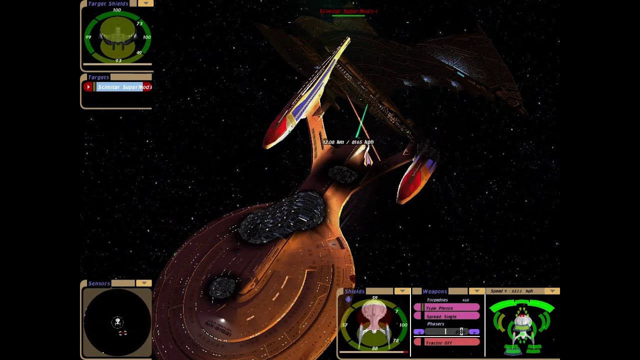 USS Century vs Reman Scimitar (SuperMod3) | KM | Star Trek Bridge ...