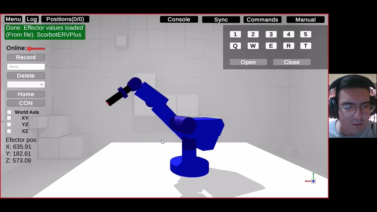 ||Práctica #3 Movimientos manuales del robot || Arquitectura de Robots ...