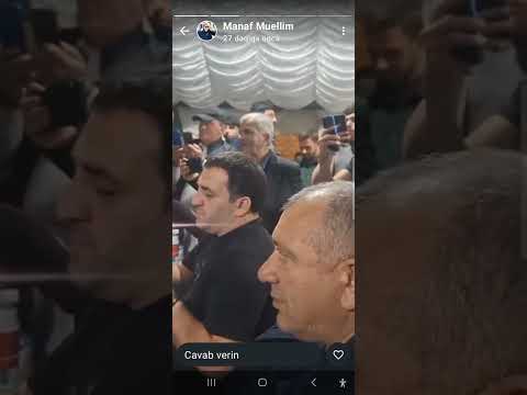Manaf Ağayev toyda mikrafonsuz oxudu