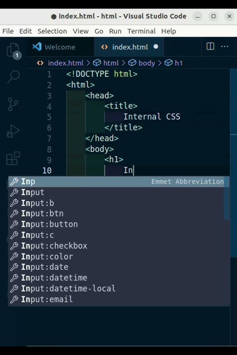Internal Css Css Html Coding Code Html Htmlcss Youtube