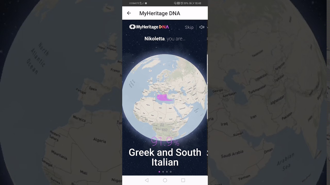 Greek DNA Results My heritage - YouTube
