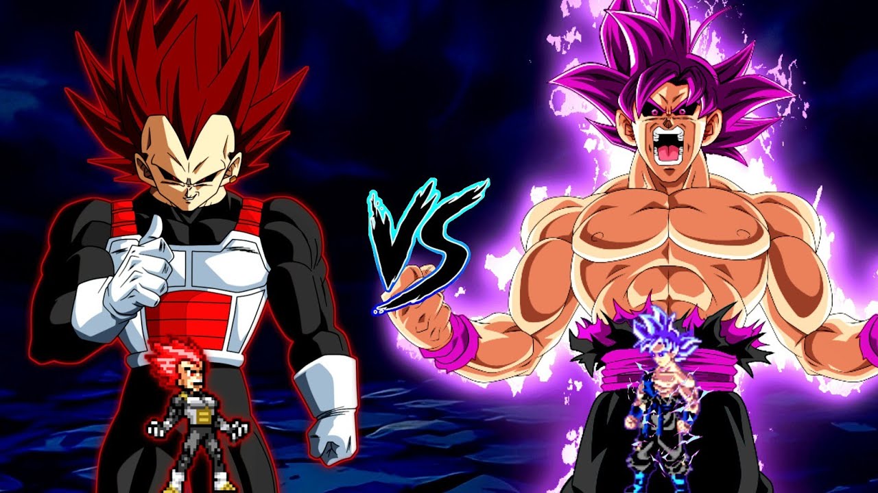 Evil Vegeta SSJ V3 OP Buff (New) VS Goku 1000 Yr Old OP (all form) in ...