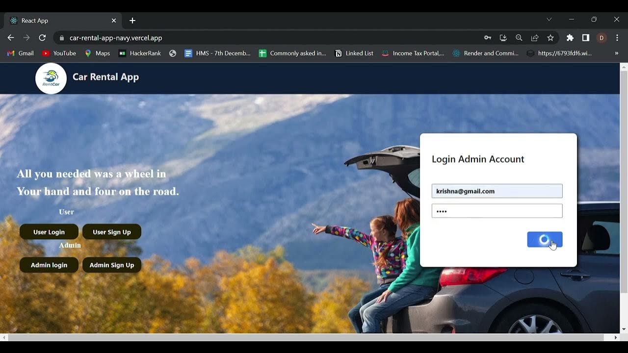 Rental Car App React Project Fullstack Project Html Css Javascript React Nodejs