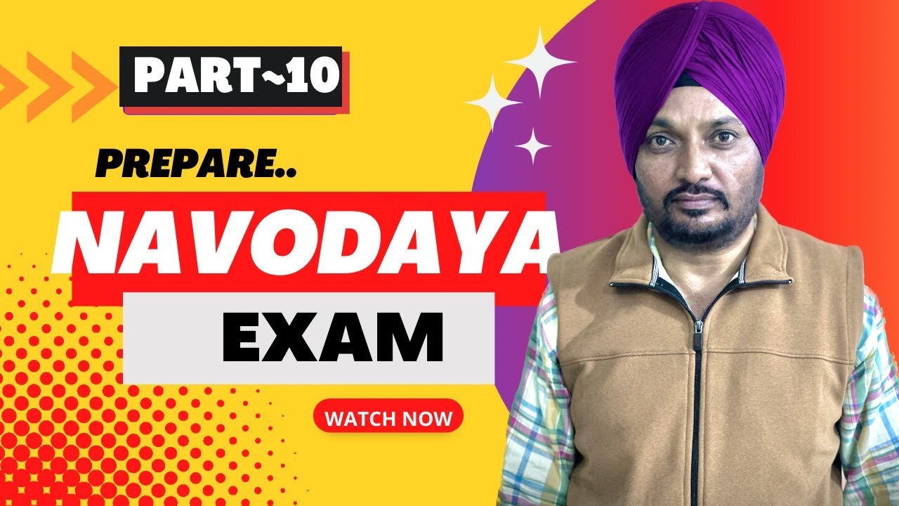 Prepare Navodaya Exam Properly || Part-10 || For Punjabi Medium.👍🏻 ...