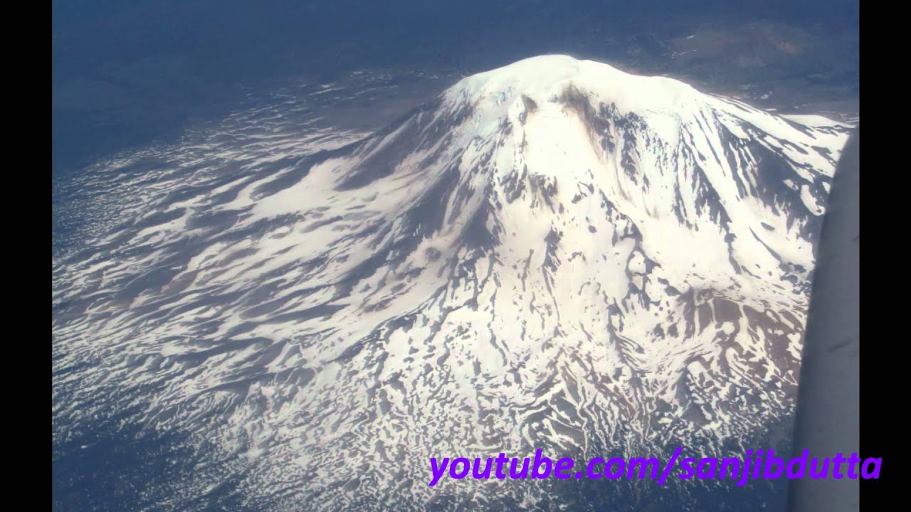 Aerial view of Mt. Rainier, Washington (2011) - YouTube