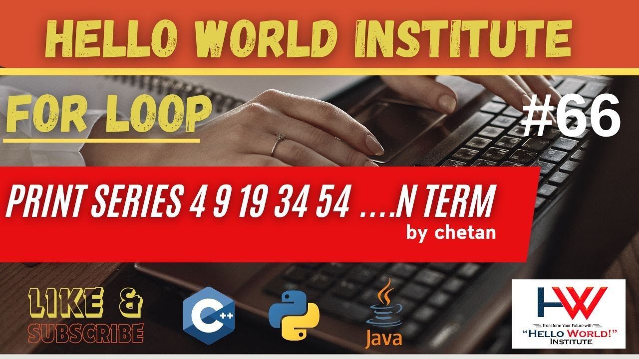 logical programming series 4 9 19 34 54 .... n term | C language ...