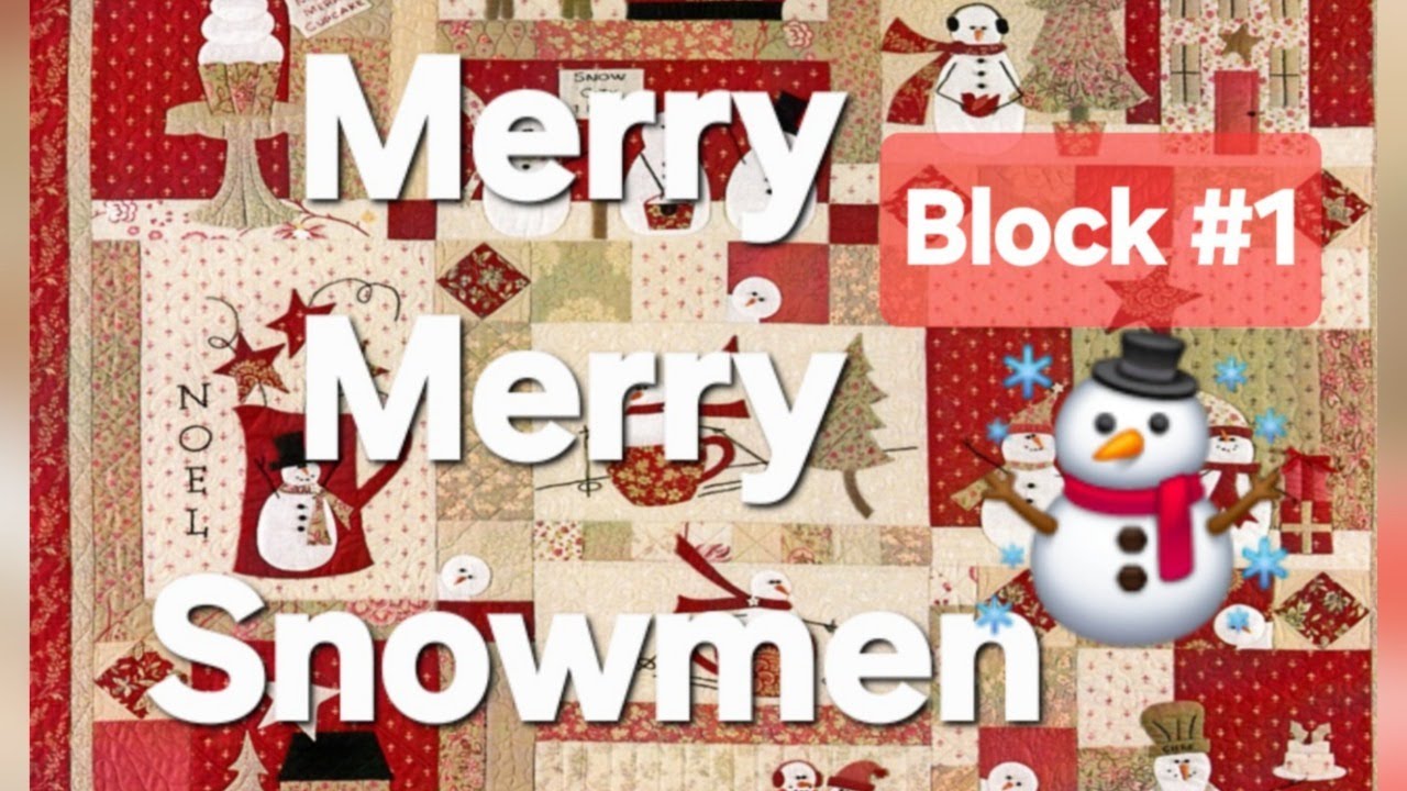 Merry Merry Snowmen Quilt Blocks, Rescue Bunny Gemma Getting A New ...