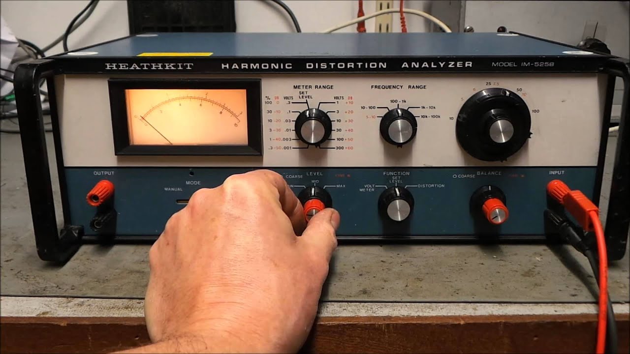 Heathkit IM-5258 Harmonic Distortion Analyzer - YouTube