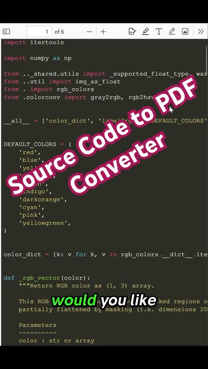 Source Code to PDF Converter - YouTube
