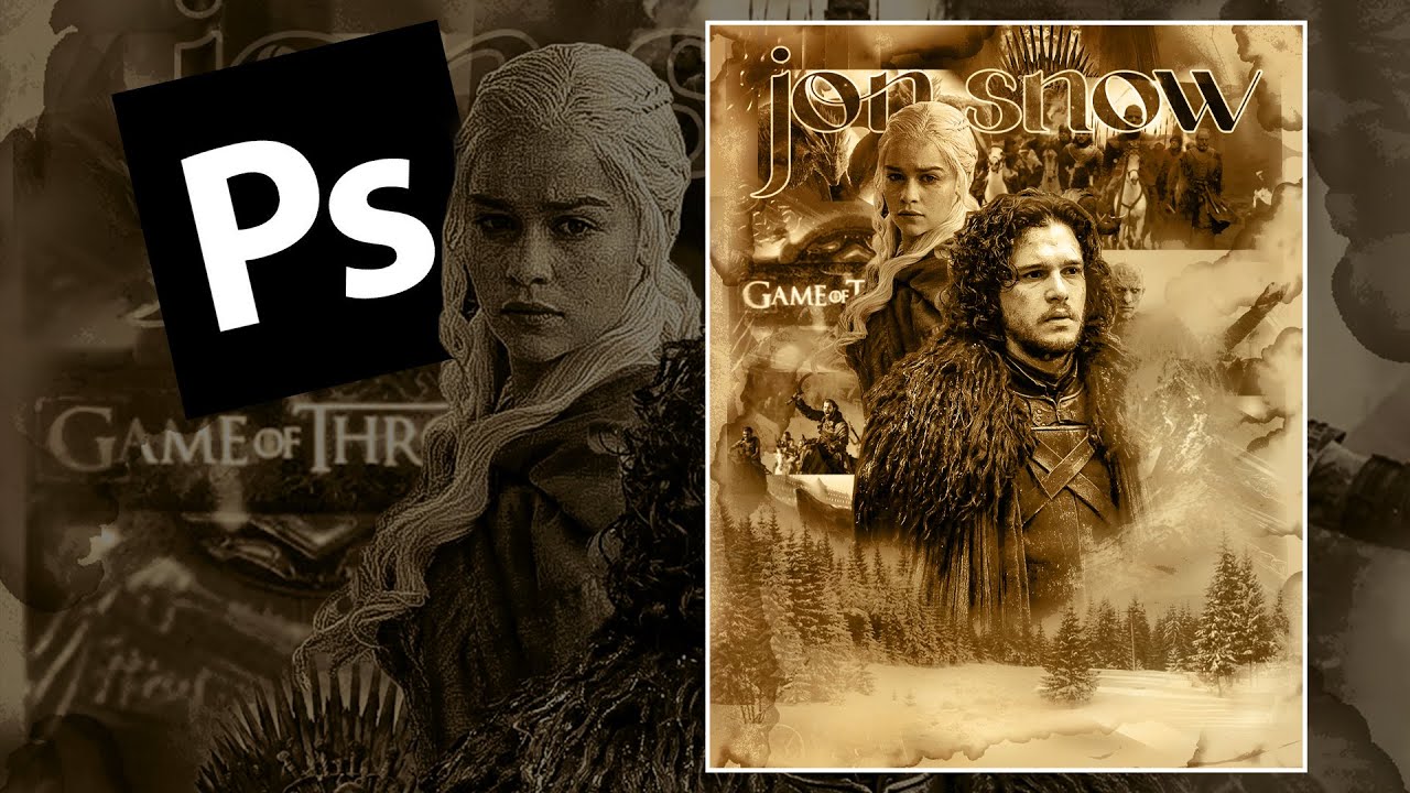 Design A "GOT" Poster With Me! | Photoshop Tutorial. - YouTube