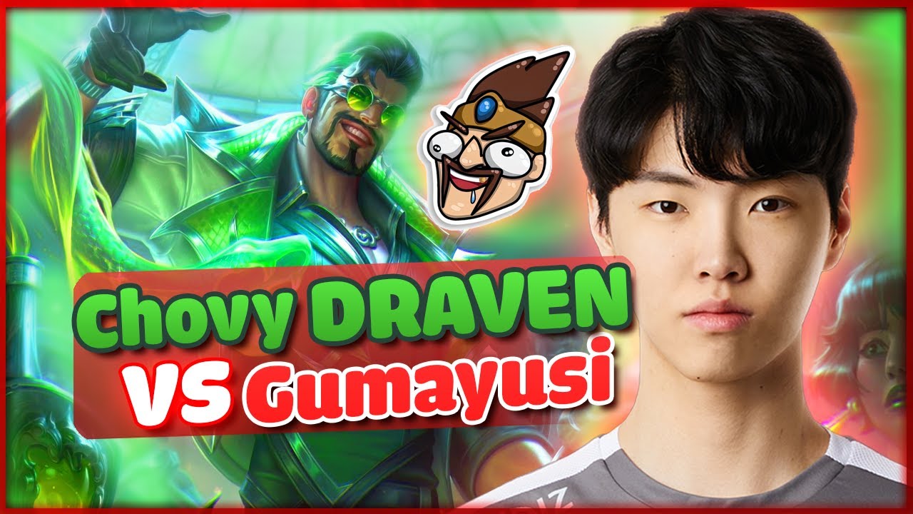 Chovy Stream | Draven Mid vs T1 Gumayusi Caitlyn by Gen Chovy - YouTube