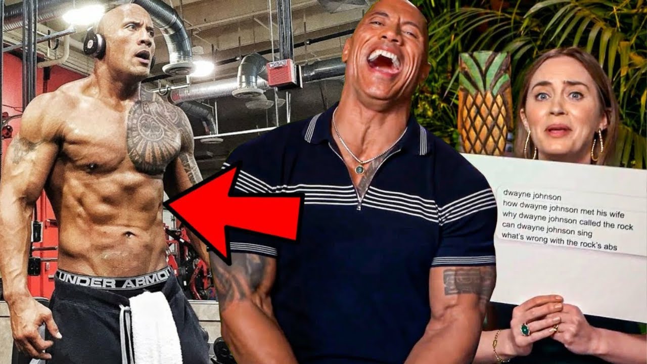 Dwayne The Rock Johnson reveals his secret to rock hard abs after WWE ...