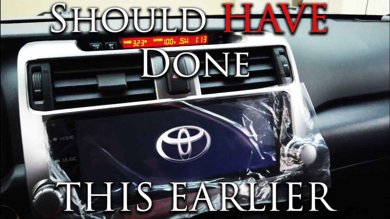 2010 - 2020 4Runner Full Radio Head unit Install | Apple Carplay ...