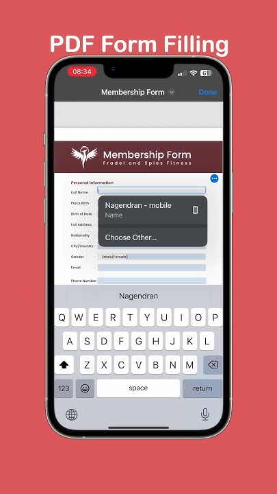 How to Fill PDF Forms on iPhone - YouTube