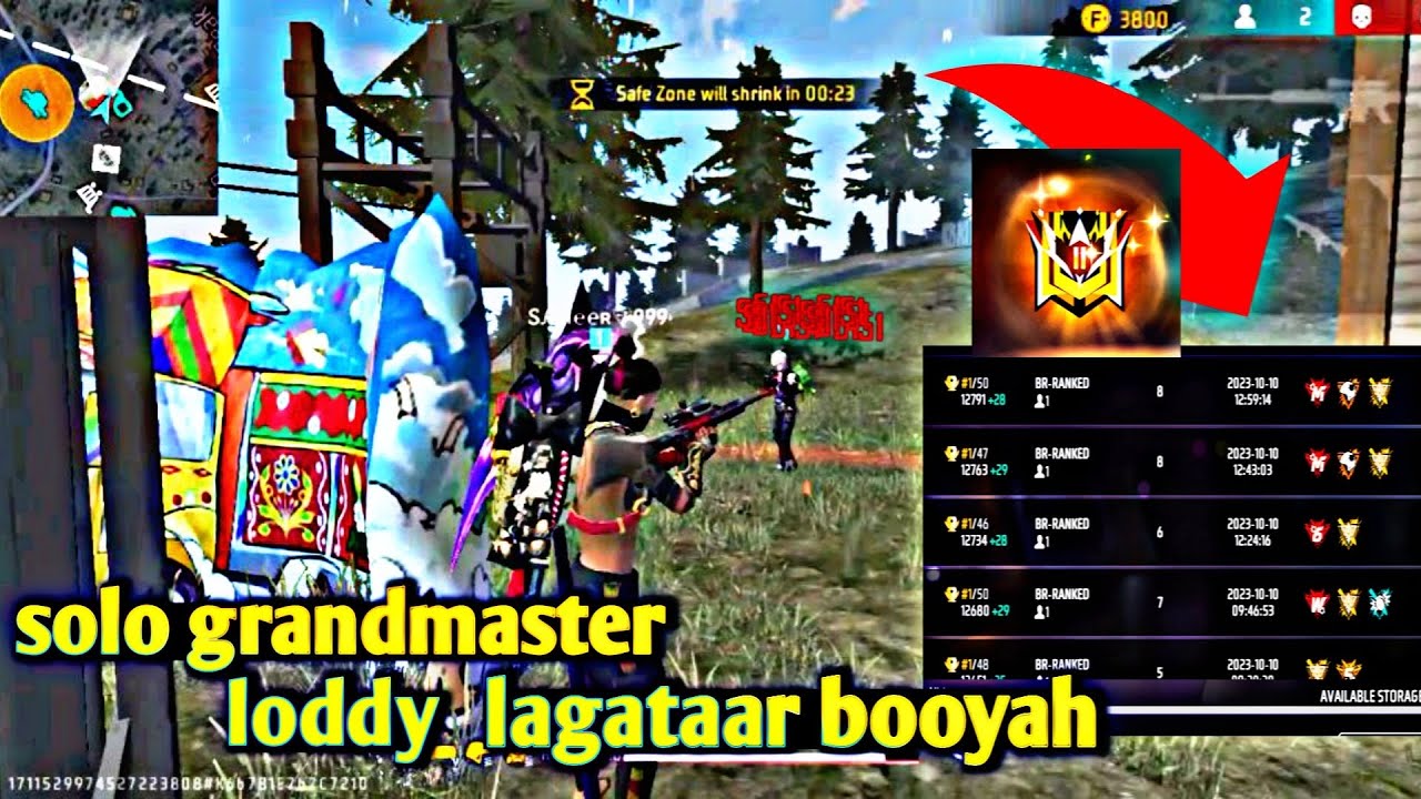 solo grandmaster pushing | grandmaster noob loddy | season 35 - YouTube