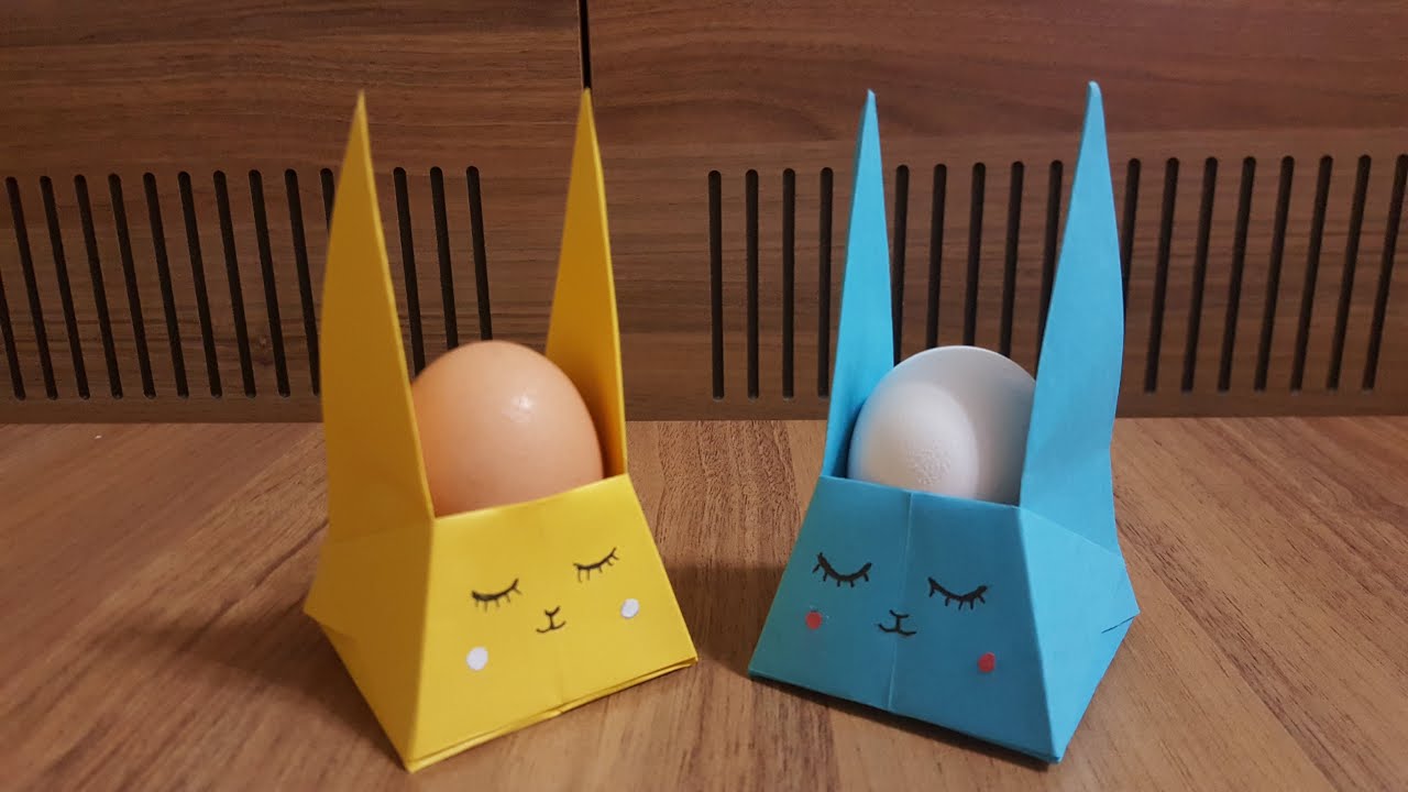 ORIGAMI SLEEPING EGG BOX - How to make hand made paper arts. - YouTube