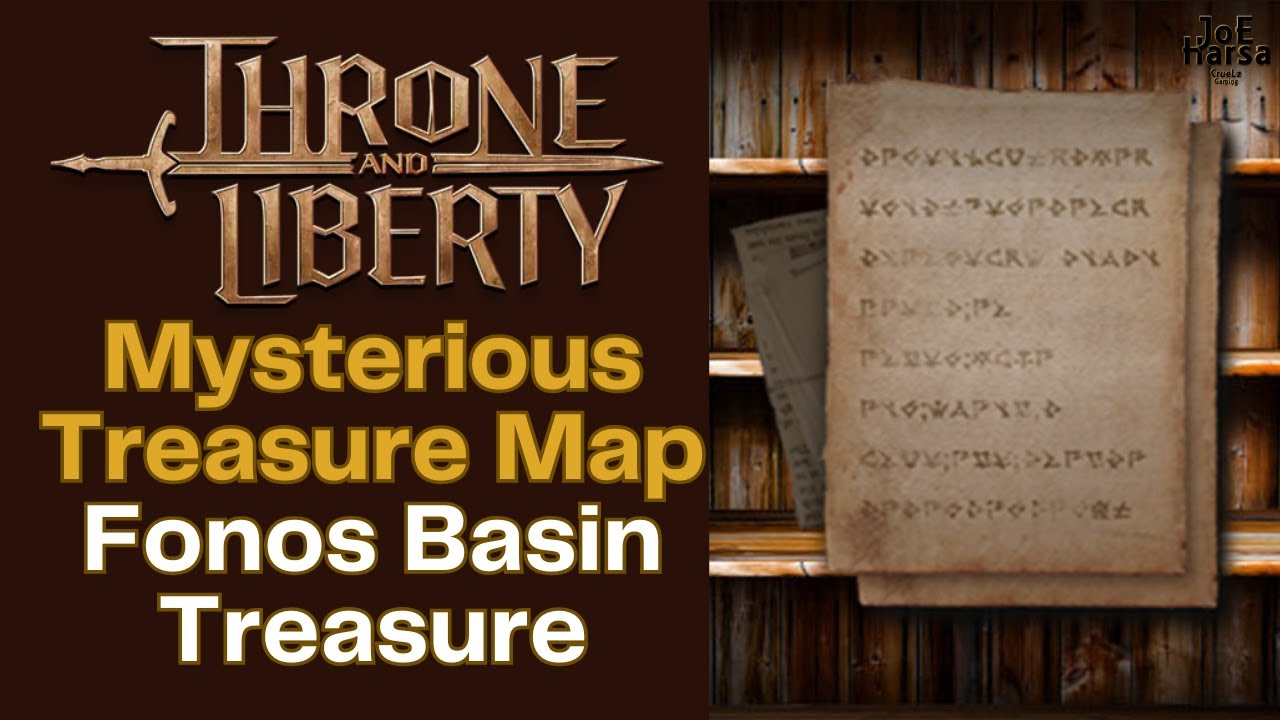 Mysterious Treasure Map Throne and Liberty Codex Fonos Basin Treasure ...