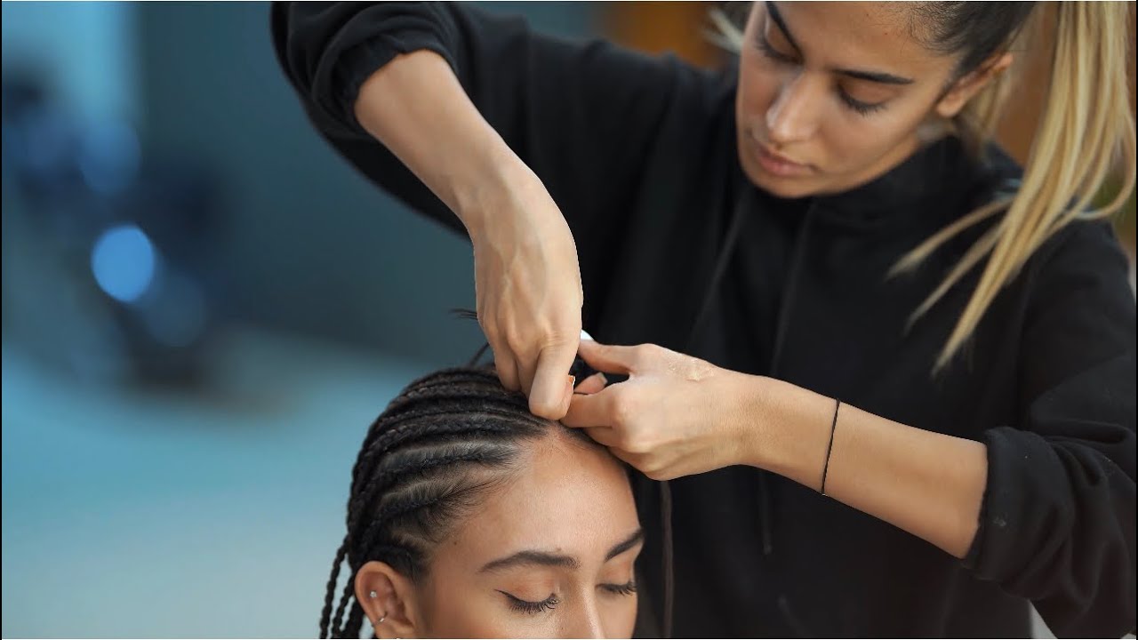 How to do Stitch braid for BEGINNERS | Cornrows Tutorial - YouTube