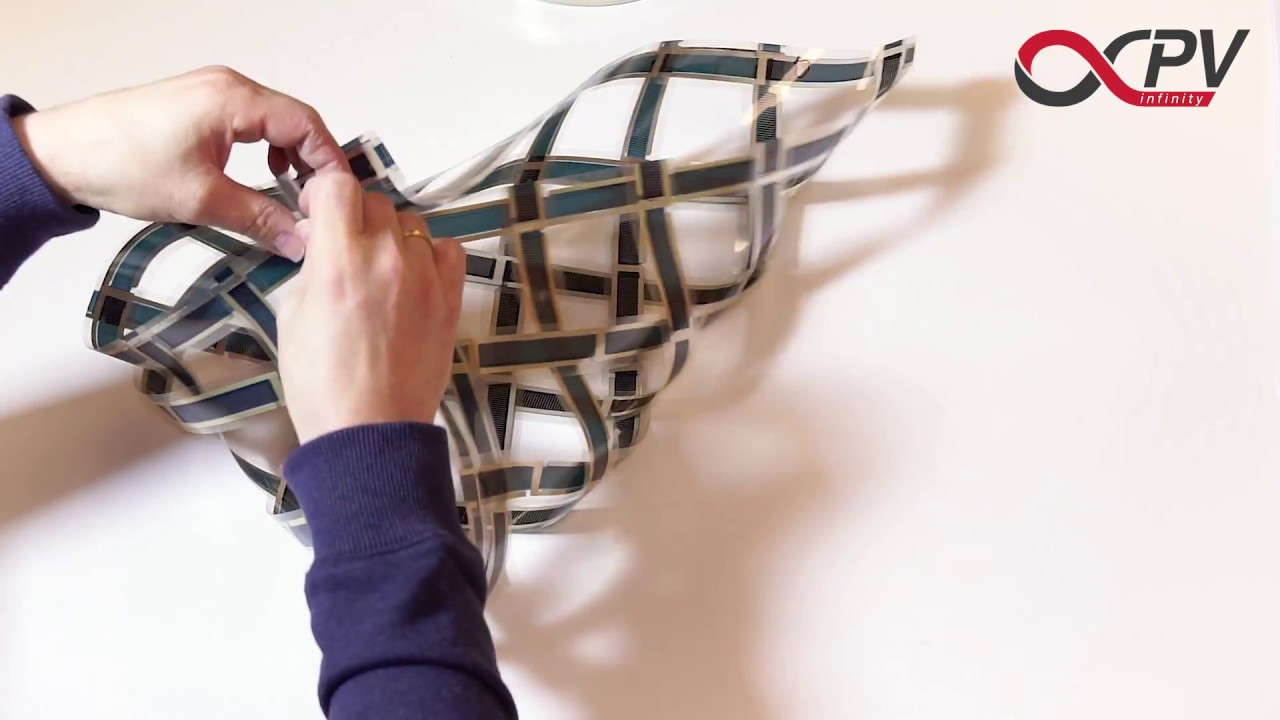 Woven flexible organic solar cells OPV - create 2D and 3D structures ...