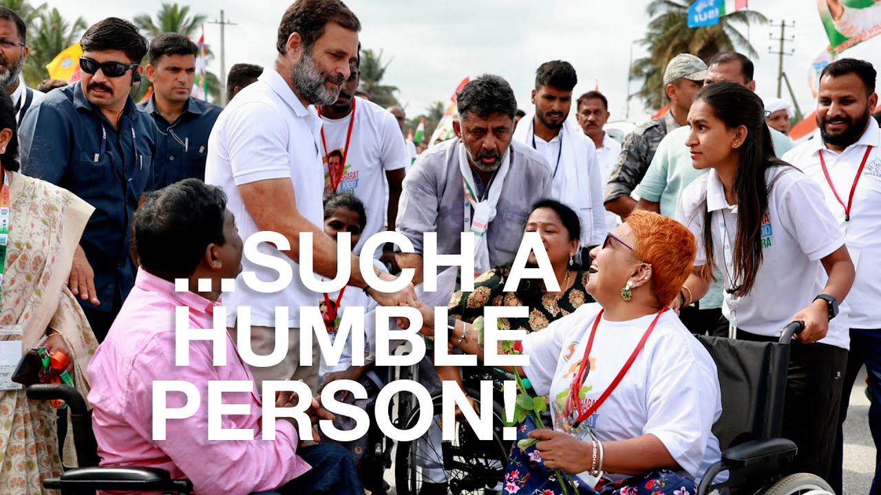 Rahul Gandhi met with achievers from the disabled community - YouTube