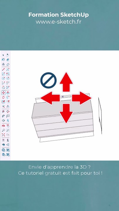 📐 Découvre ce tuto SketchUp 100% gratuit pour bien débuter ! #shorts - YouTube