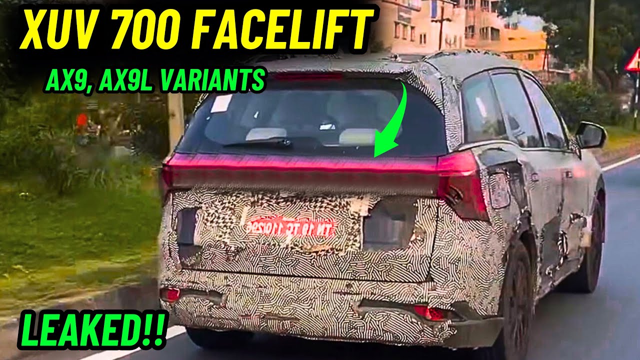 Mahindra XUV700 Facelift AX9, AX9L Leaked!! xuv700 facelift 2023 ...