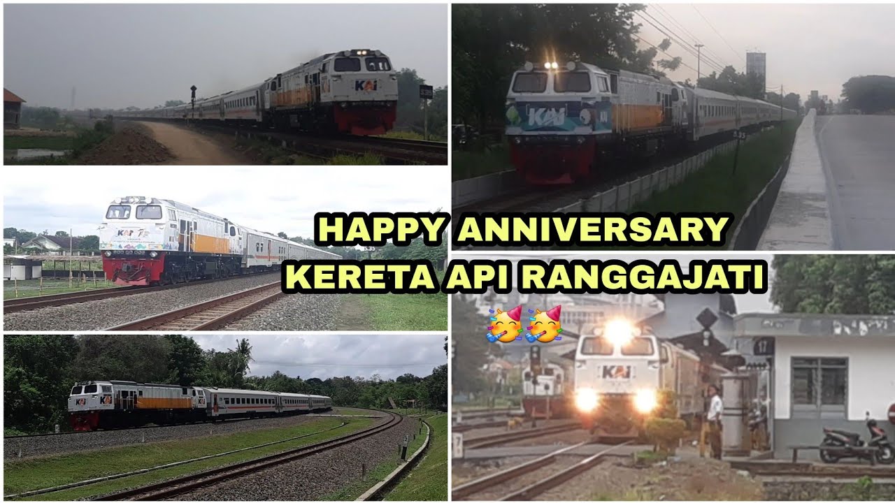 EDISI KOMPILASI KERETA API RANGGAJATI 6 TAHUN HIDUP DARI TARIF KHUSUS 😁 ...