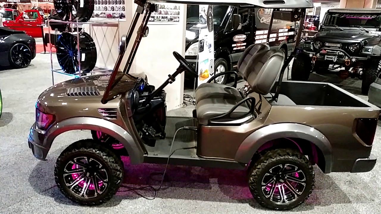 2016 METALLIC CHOCOLATE FORD F-150 RAPTOR GOLF CART @ PHILADELPHIA ...