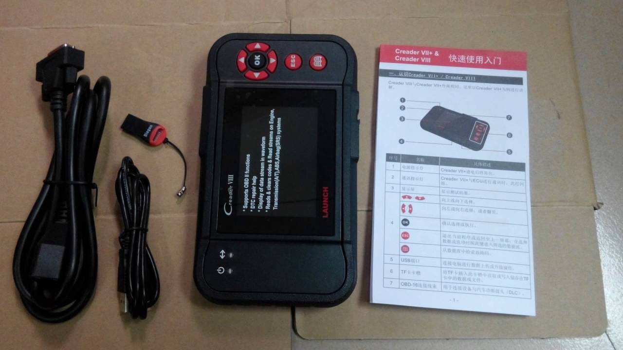 Launch X431 Creader VIII - YouTube