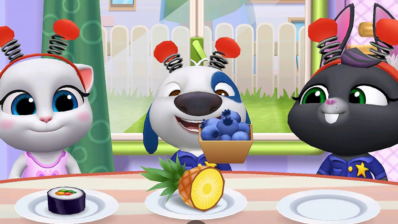 MY TALKING TOM ANJELA FRIENDS PETS - YouTube