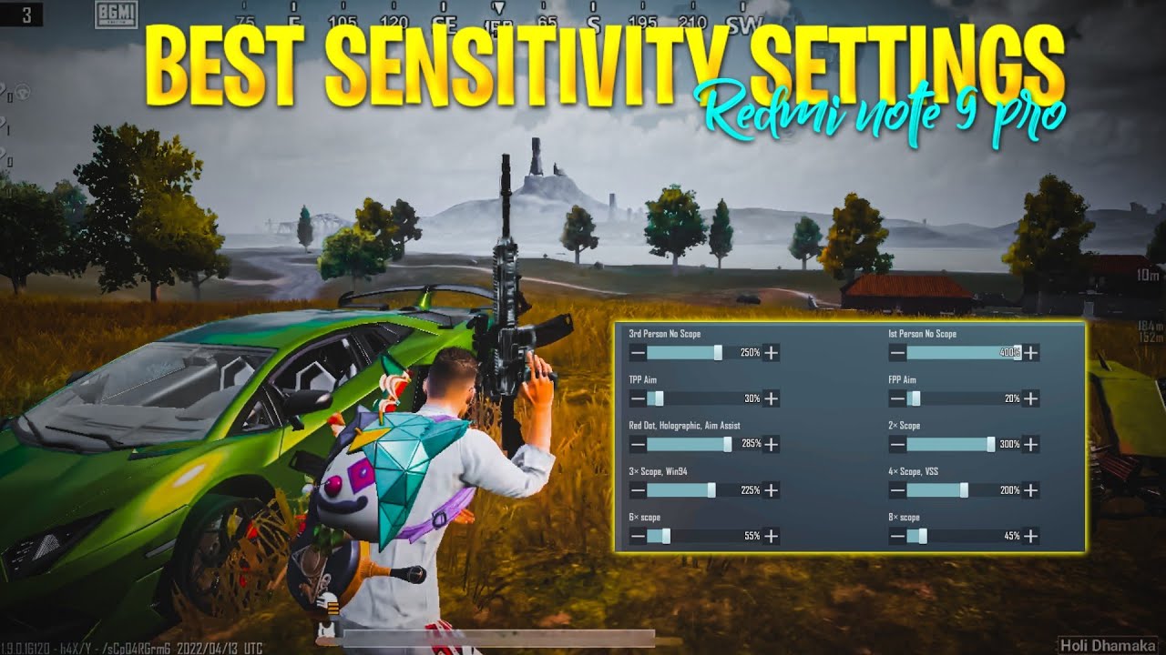 Redmi Note 9 Pro/Max Bgmi Sensitivity Settings | Pubg Sensitivity ...