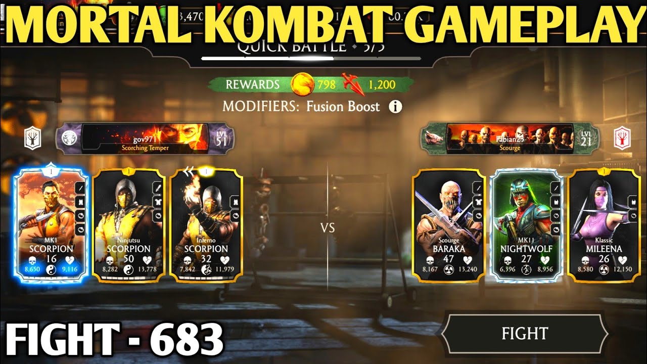 mortal kombat mobile gameplay || mk mobile || faction war || fight ...