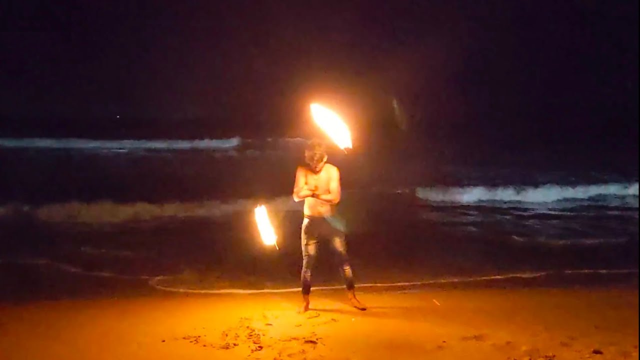 Fire Show | Nanu Beach Resort & Spa | Betalbatim | Goa - YouTube