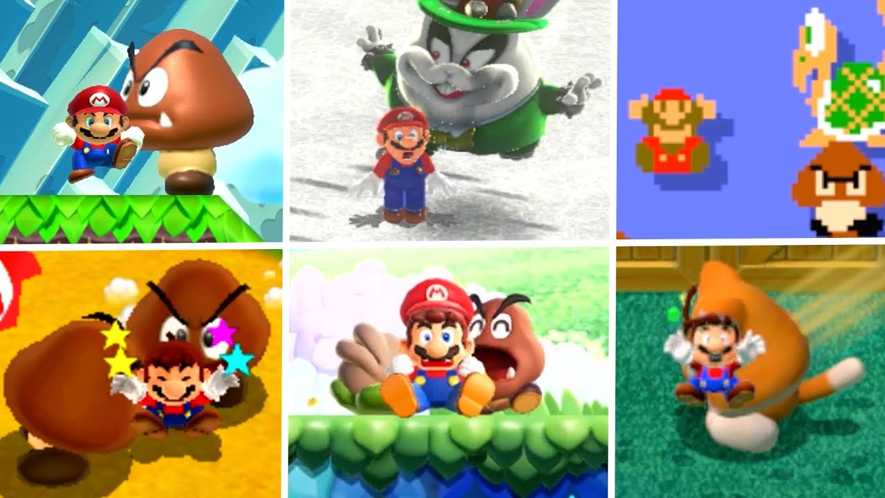 Evolution of Super Mario GAMEOVERS Graphics Comparisons 1985-2023 - YouTube