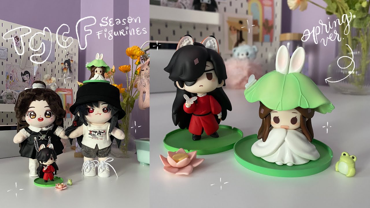 unboxing 📦 TGCF spring figurine (and a small frog!) 🪷 天官赐福 tianguancifu ...
