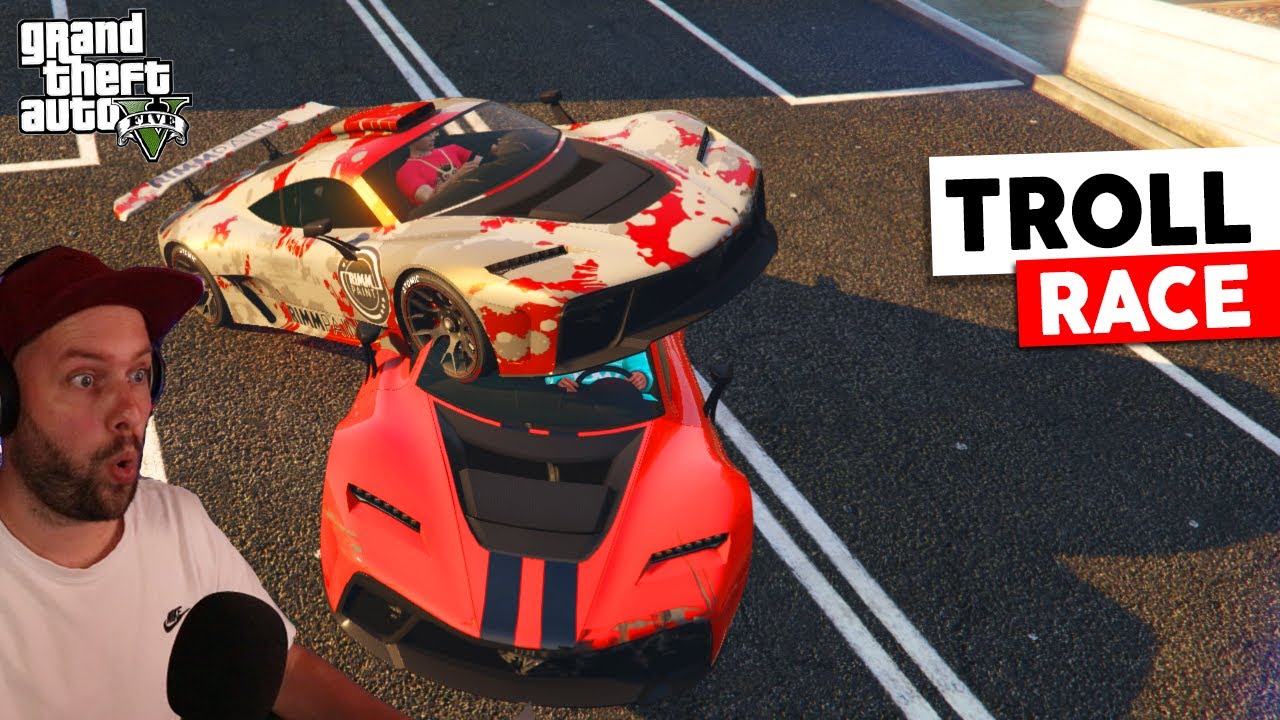 GTA V: TROLL RACE DIE LEUK IS! - YouTube