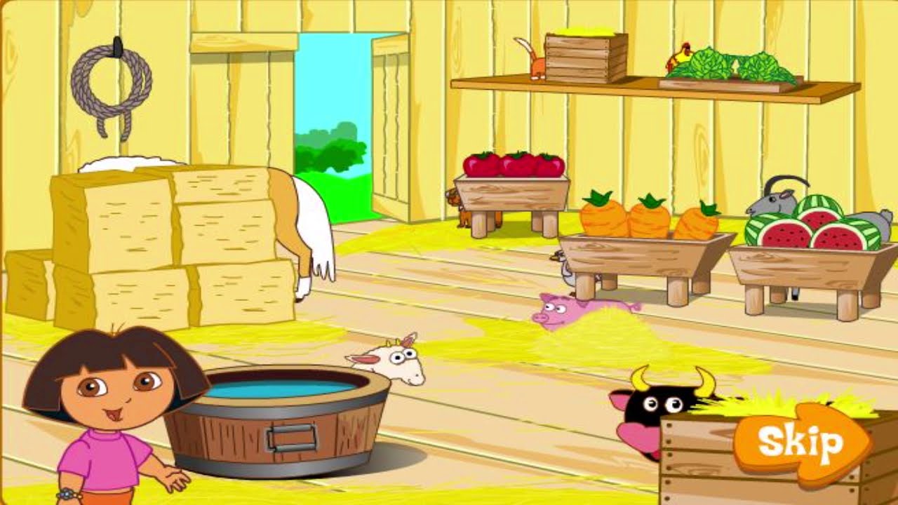 Dora Saves the Farm Adventure | Dora Game for Children - YouTube