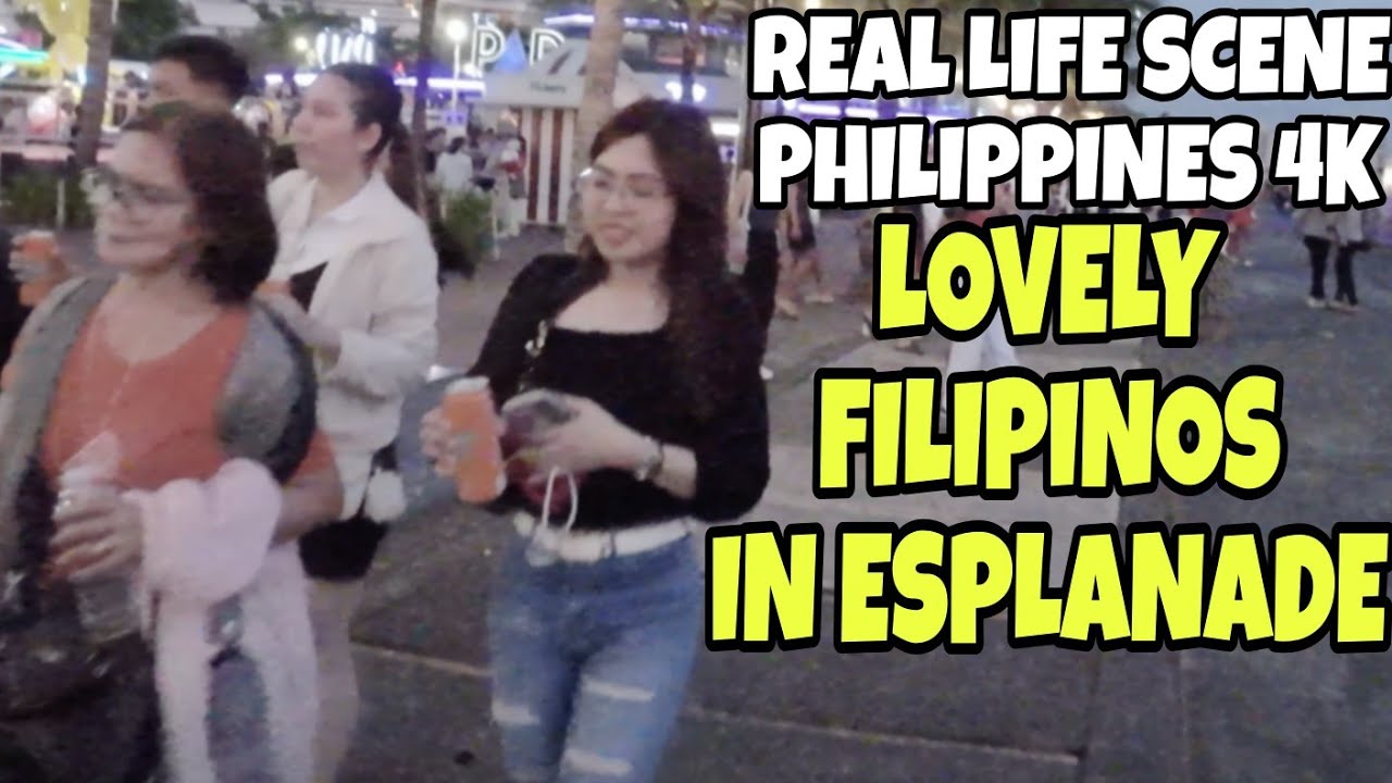 LOVELY FILIPINOS IN ESPLANADE WALK SM BY THE BAY MOA PASAY CITY WALKING ...
