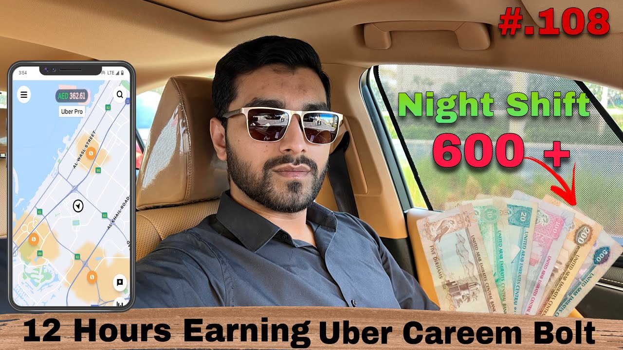 Night Shift | Uber Careem Yango Daily Earning In Dubai | Dubai Bolt ...