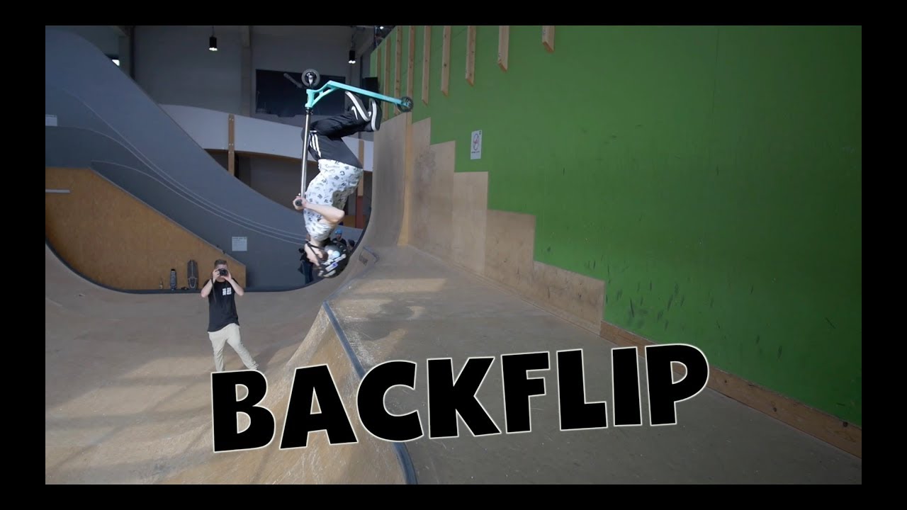 Scooter Tutorial - BACKFLIP // Freestyle Academy Stuttgart - YouTube