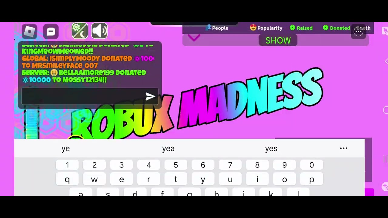 what's 10k look like in robux madness.?... - YouTube