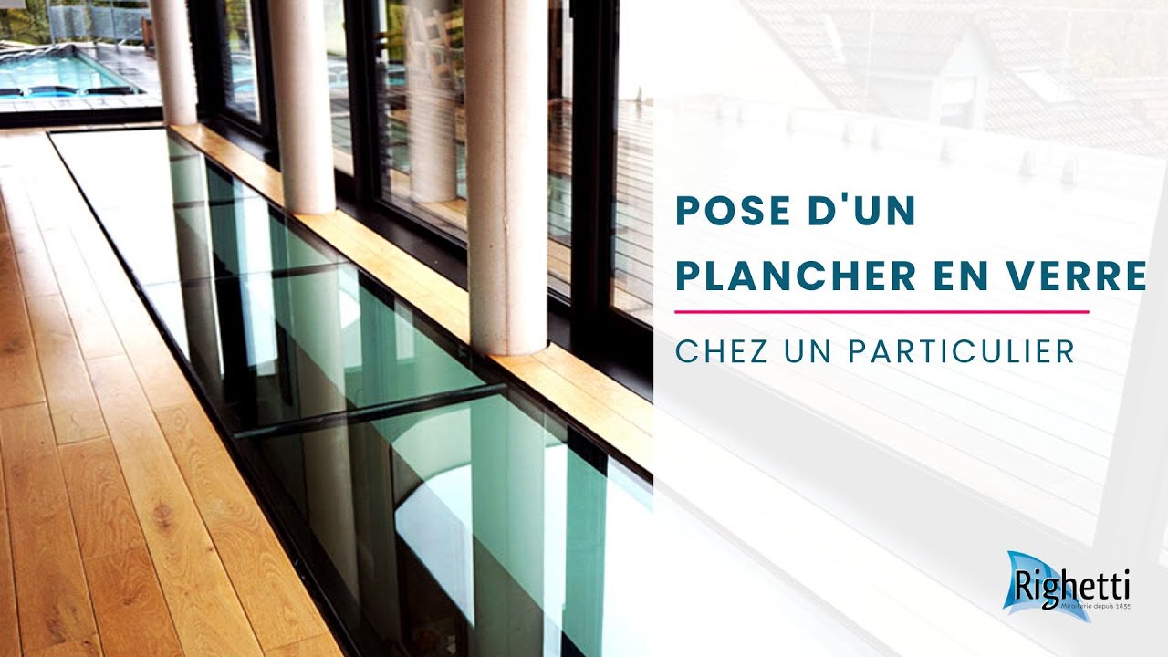 Pose de dalles de sol en Verre chez un Particulier ! - YouTube