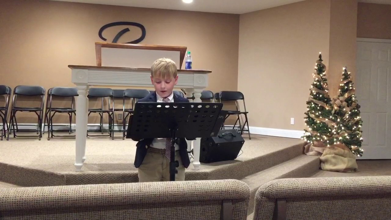 7 year old preacher boy preaching his first sermon at Refuge Baptist ...