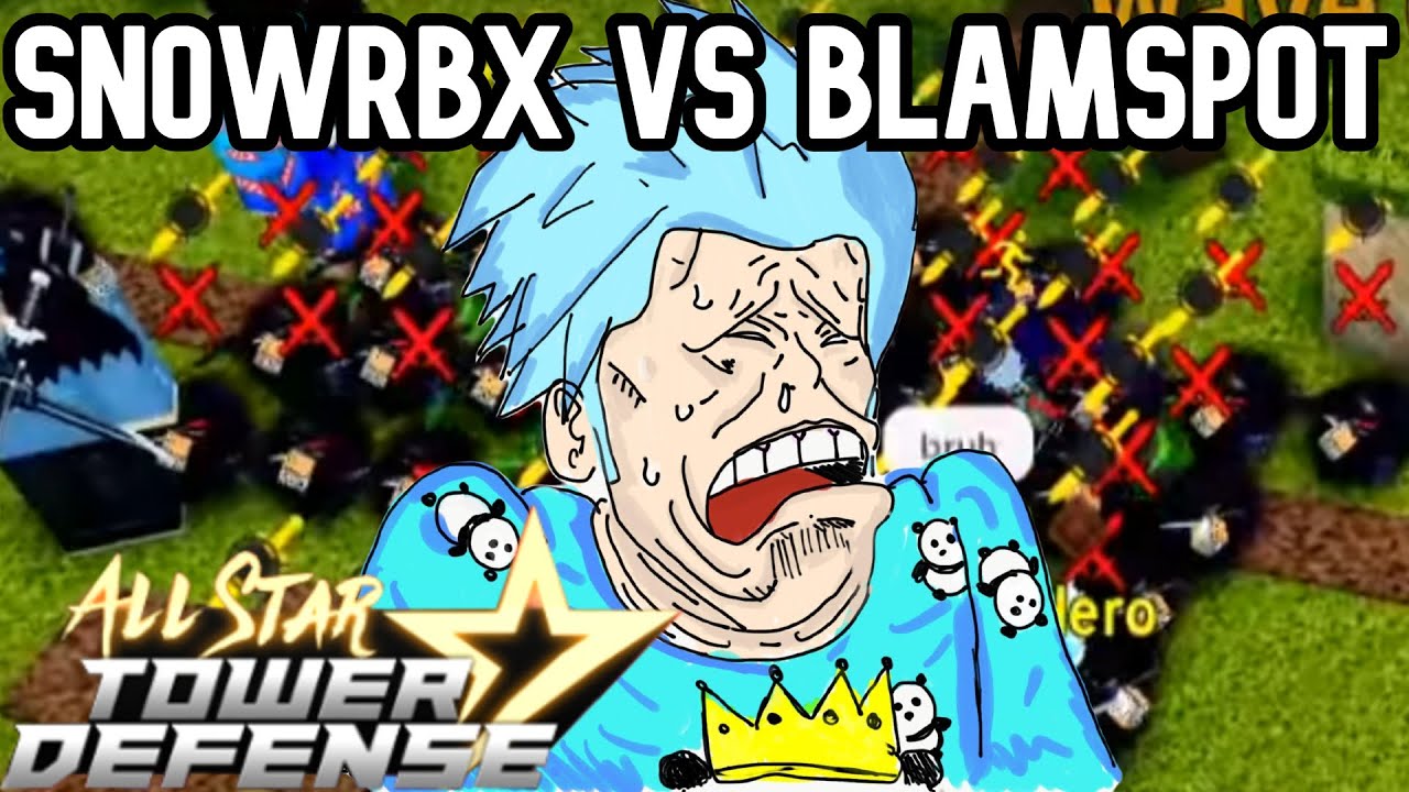 SnowRBX vs Blam Spot in All Star Tower Defense (Guts 6 Star Army ...
