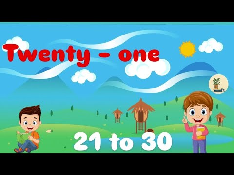 number name 21 to 30 in english || counting for kids || 21 to 30 ...