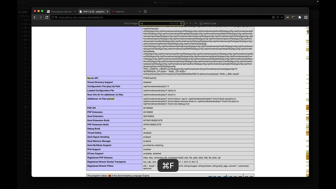 How I configured (Laravel) Valet + PHP to send ALL email to Mailhog on Mac w/ Homebrew - YouTube