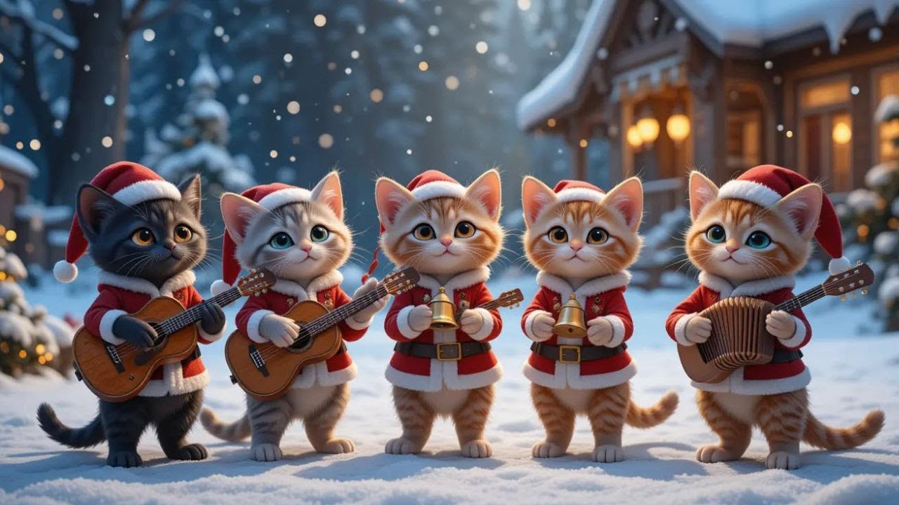 Gatitos Adorables Celebran la Navidad 🎁🐱 | Cute Kittens Celebrate ...