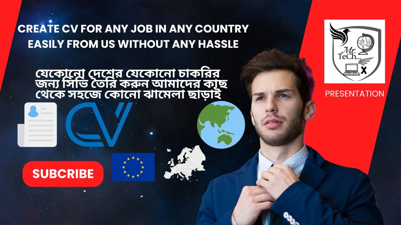 Create CV for any job in any country easily from us without any hassle ...