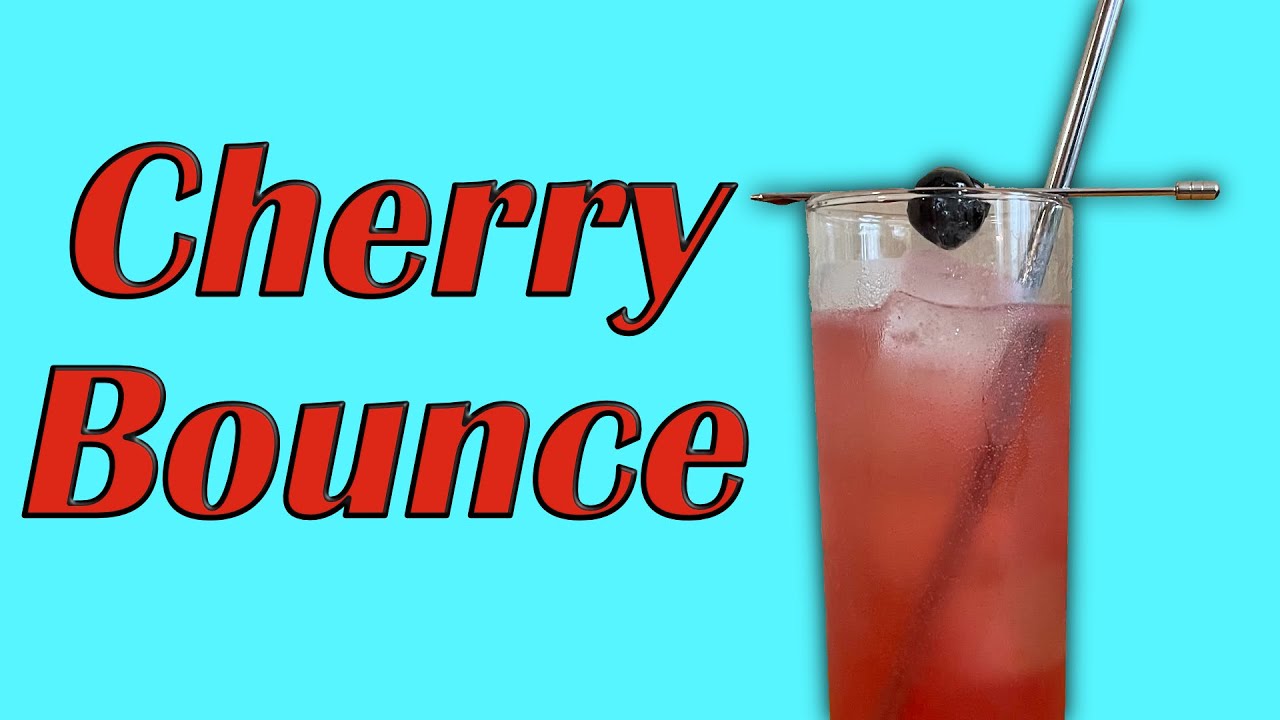 How to make The Cherry Bounce Cocktail - YouTube